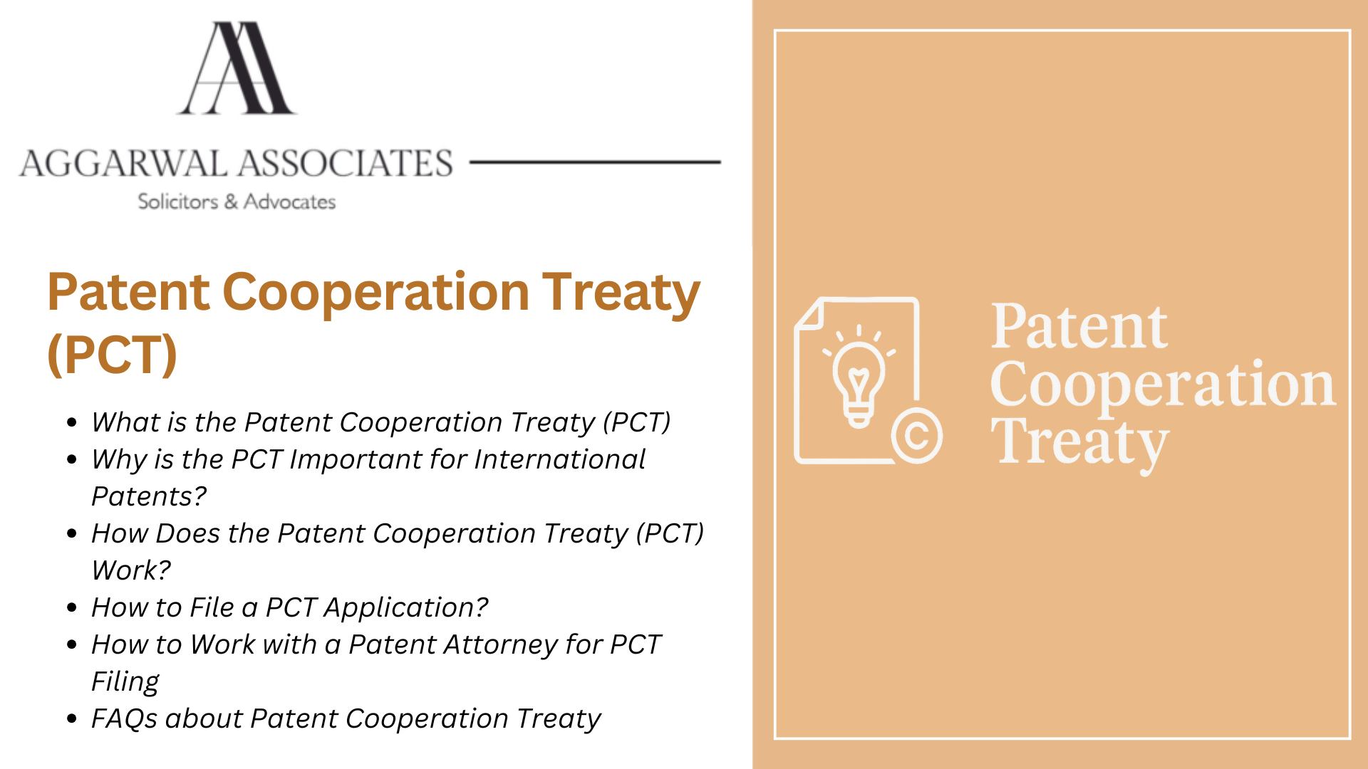 What is Patent Cooperation Treaty (PCT)? | Aggarwal Associates