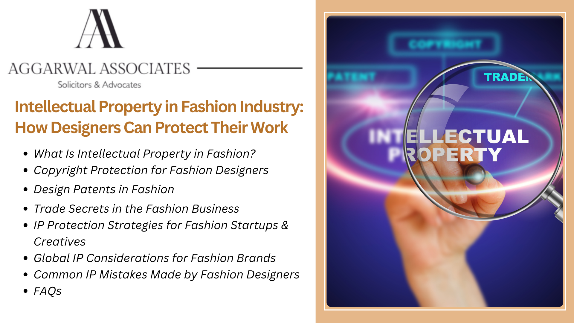 IP in Fashion Industry: What Designers Need to Know | Aggarwal Associates