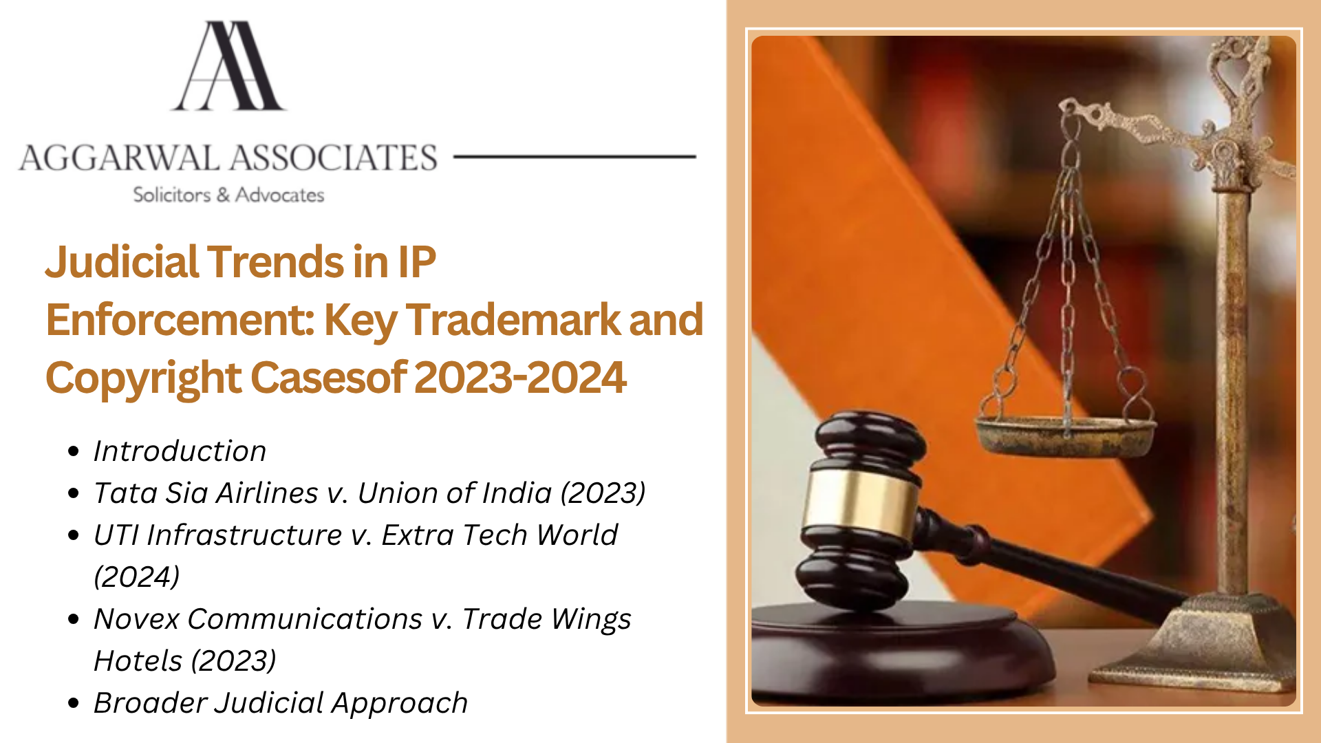 Judicial Trends in IP Enforcement: Key Trademark & Copyright Cases of ...